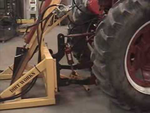 DIRT WORKS 30" Tractor Mounted Tree Spade - YouTube