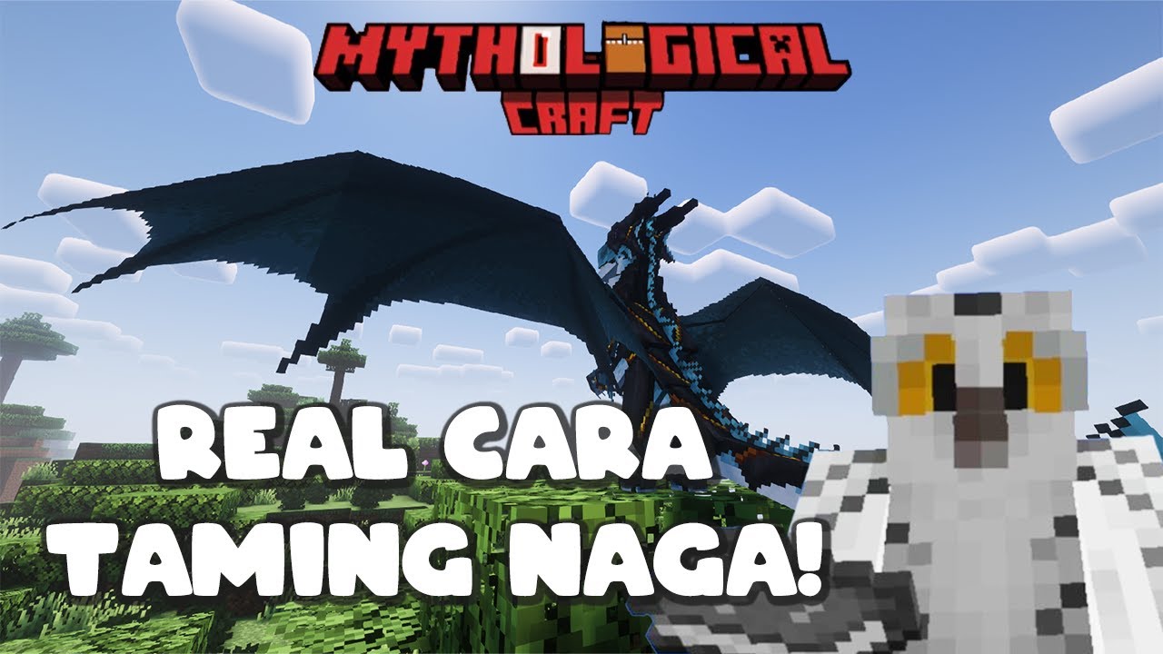 Cara Taming Naga Dragon di Mythological Craft Addon | Minecraft Bedrock ...