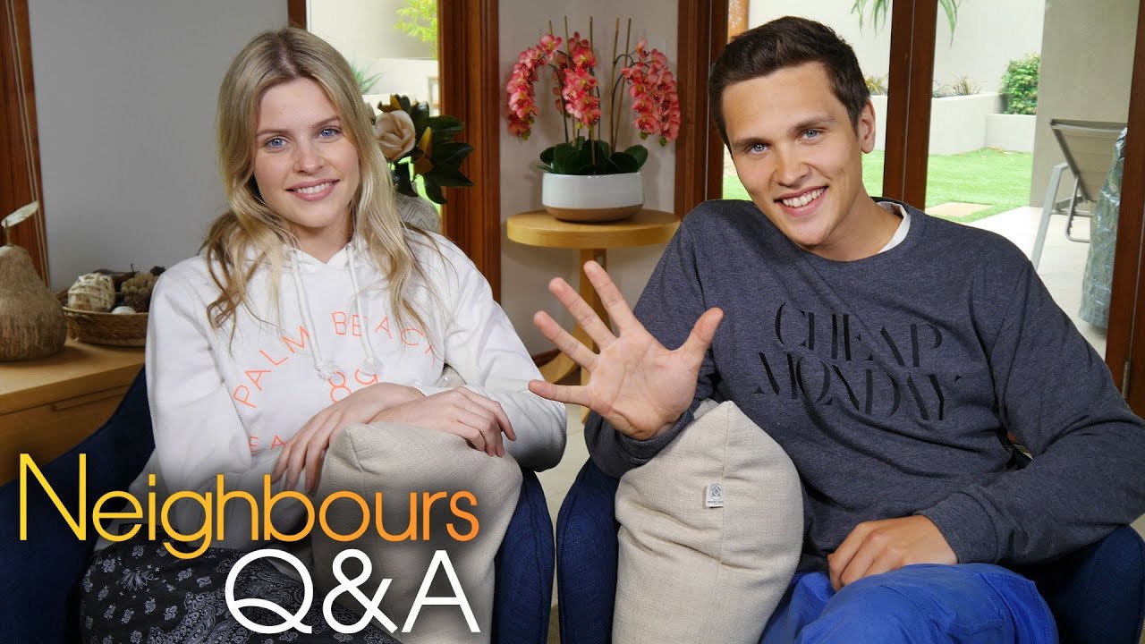 Neighbours Q&A - Jenna Rosenow (Amber Turner) & Harley Bonner (Josh ...