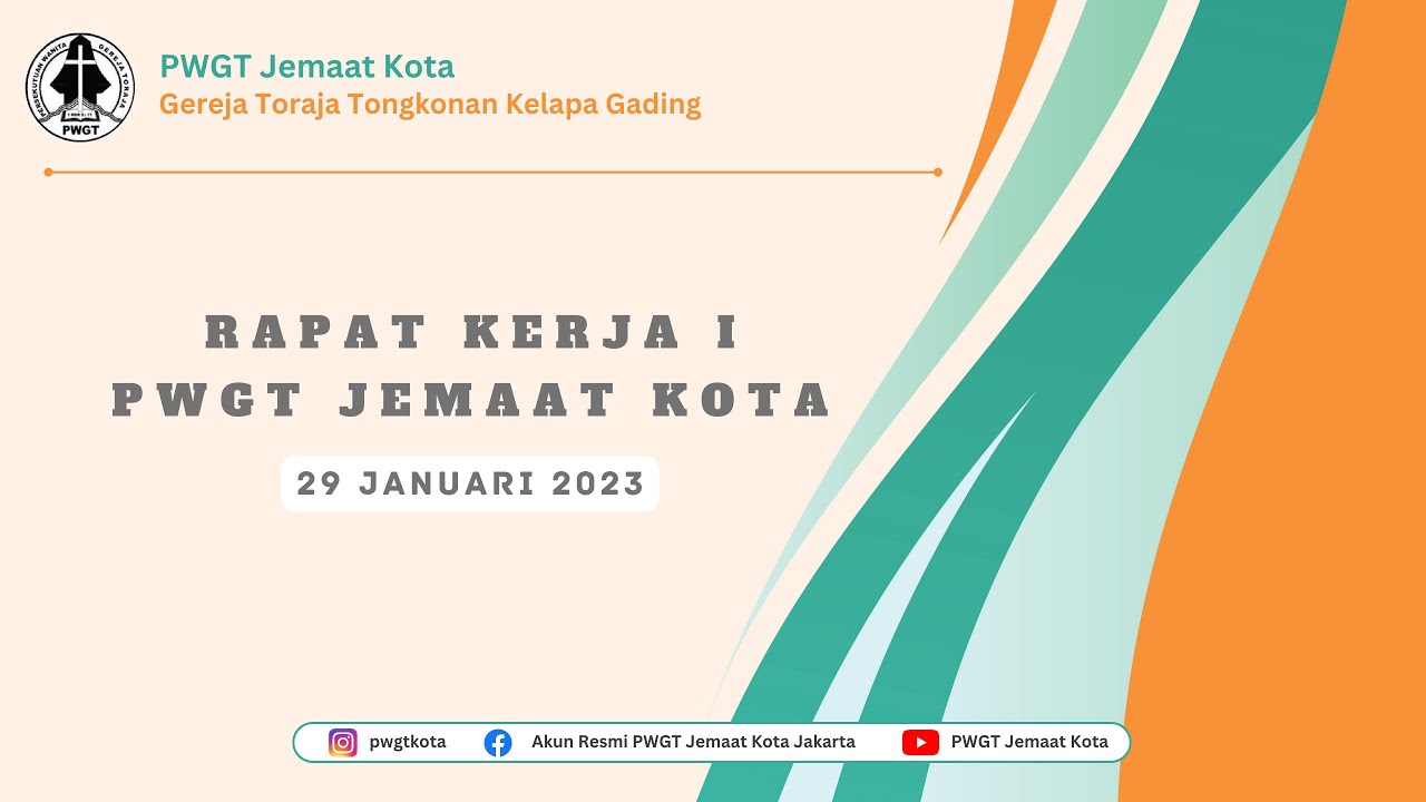 RAPAT KERJA I PWGT KOTA TAHUN 2023 - YouTube