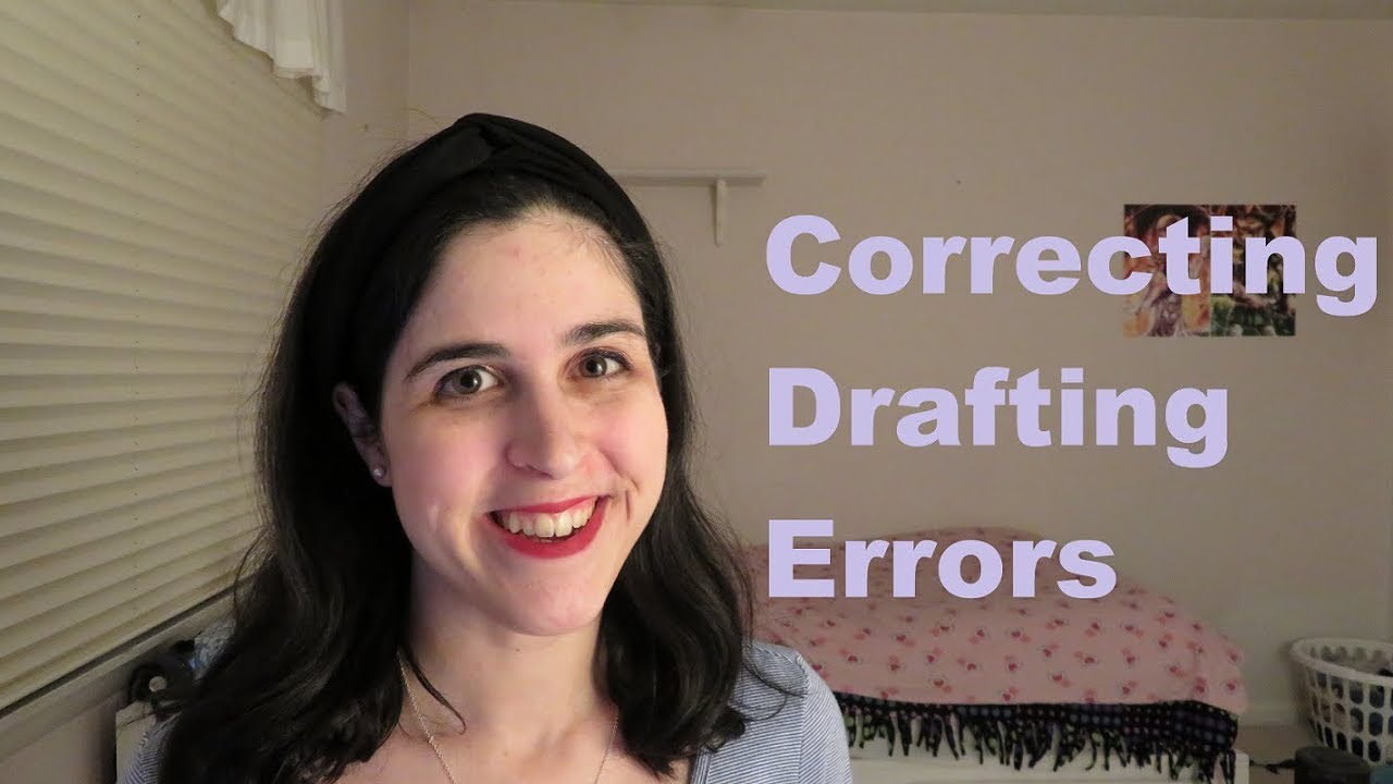 Correcting Drafting Errors - YouTube