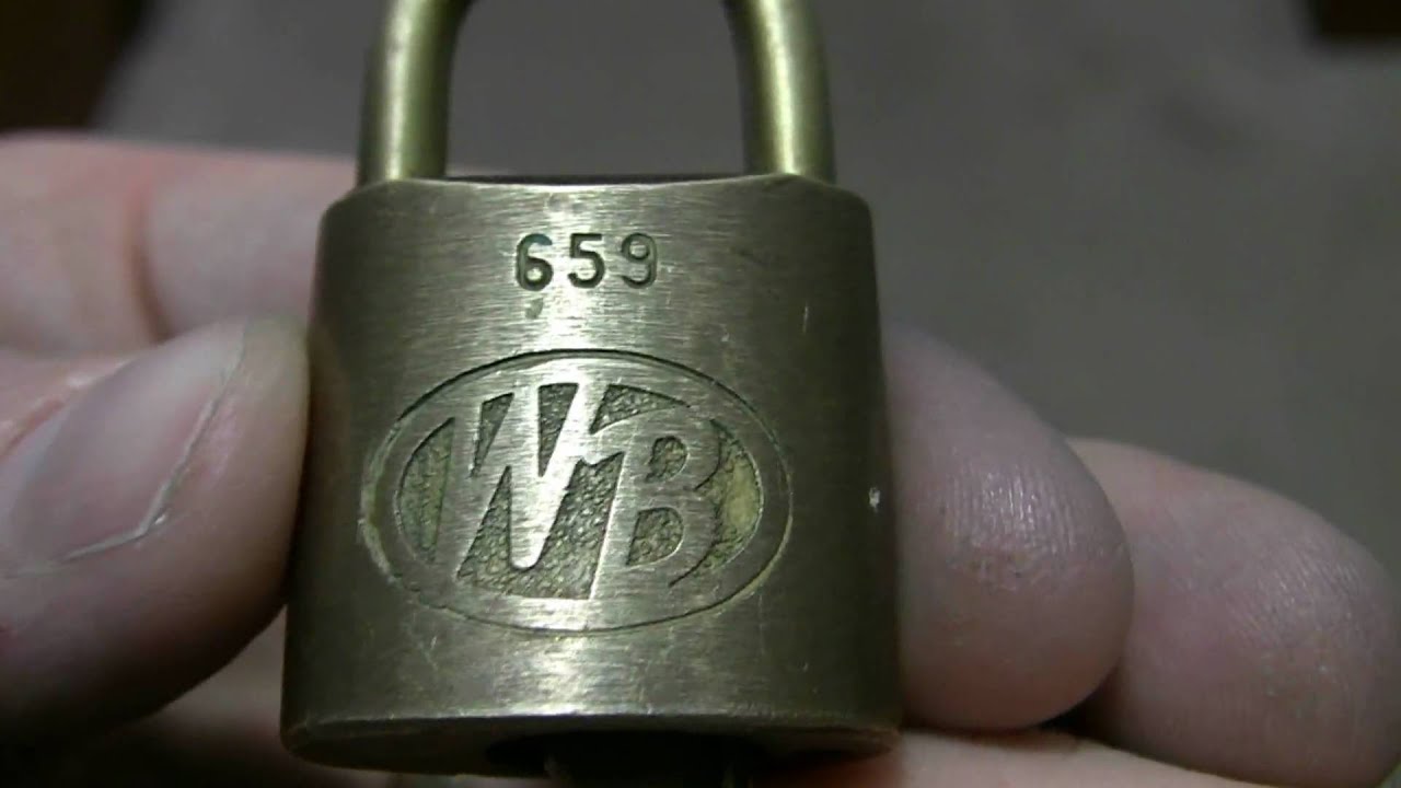 A demo of a WB (Wilson-Bohannon) padlock. - YouTube