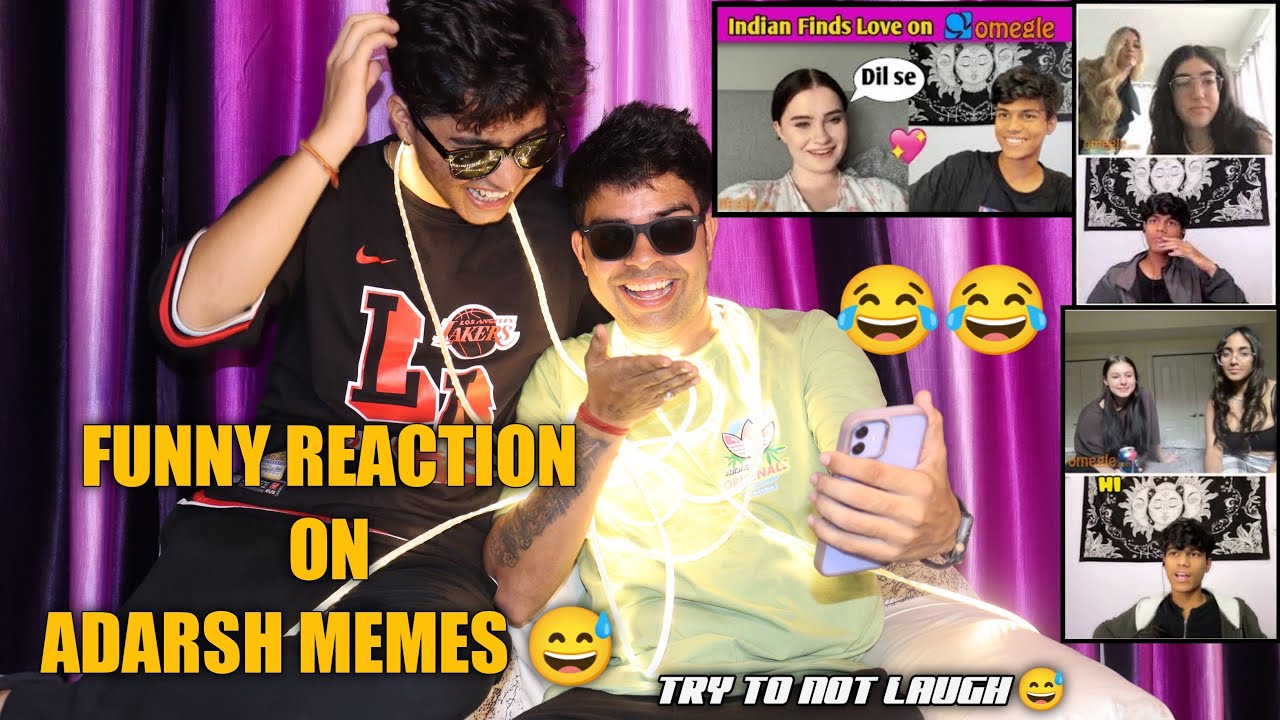 Reaction on @adarshuc @Adarsh Singh Omegle Funny Videos Part 1 | 18 ...