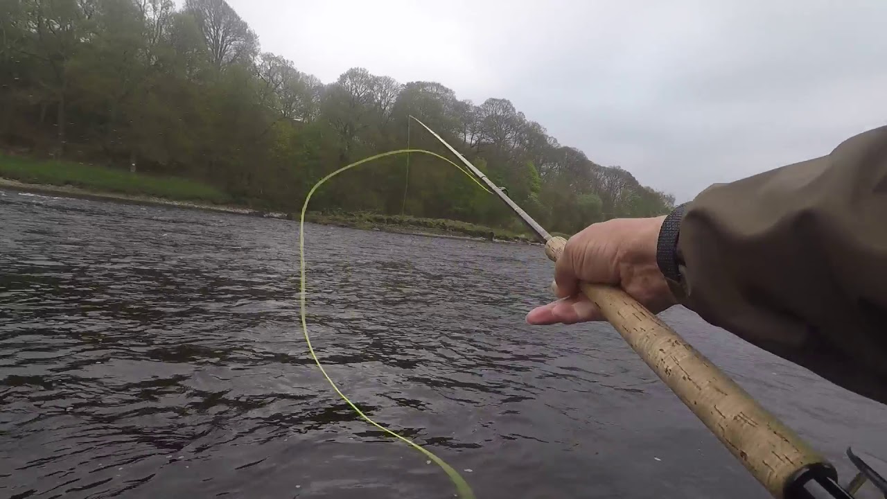 Spring fishing Upper Redgorton river Tay April 2019 - YouTube