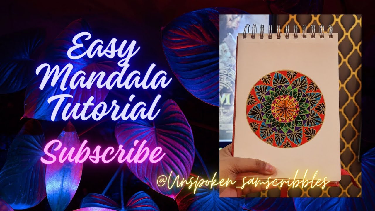 DIY Mandala Tutorial | How to make Mandala | Easy Mandala Design ...