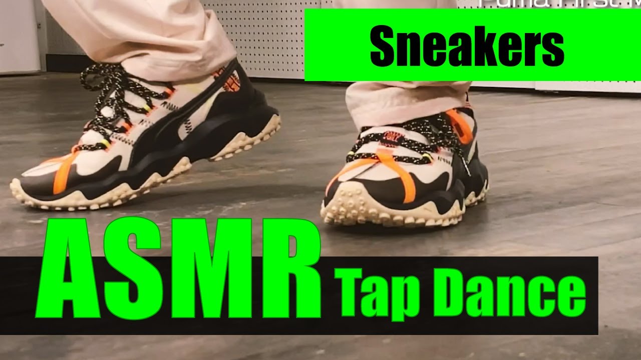【ASMR】Tap Dance with Sneakers "Puma First Mile"｜Tapping, Trigger, Shoes ...