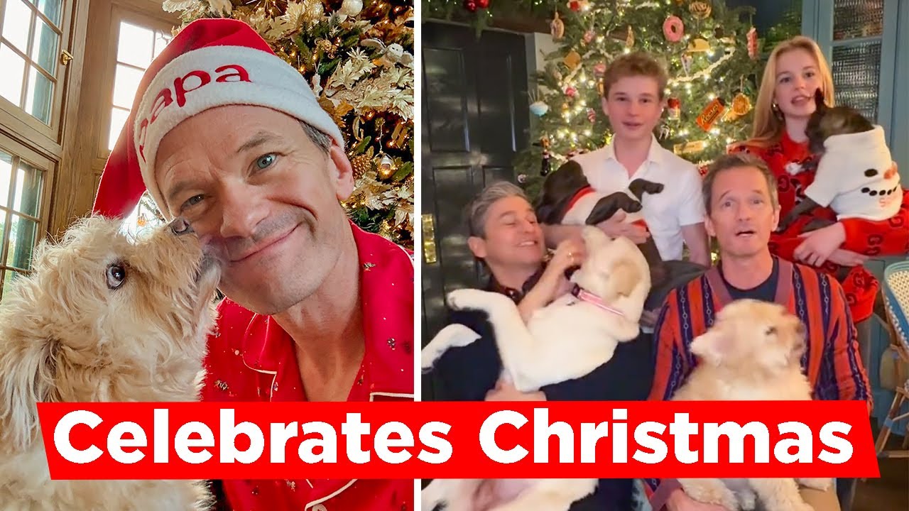 Neil Patrick Harris Celebrates Christmas Day With Twins Harper And ...