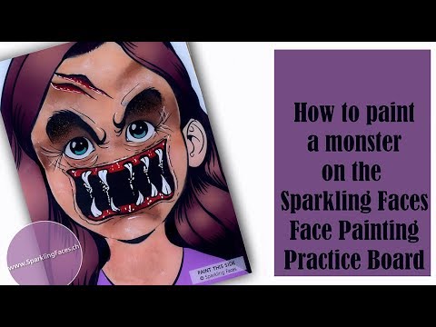 How to paint a monster - YouTube