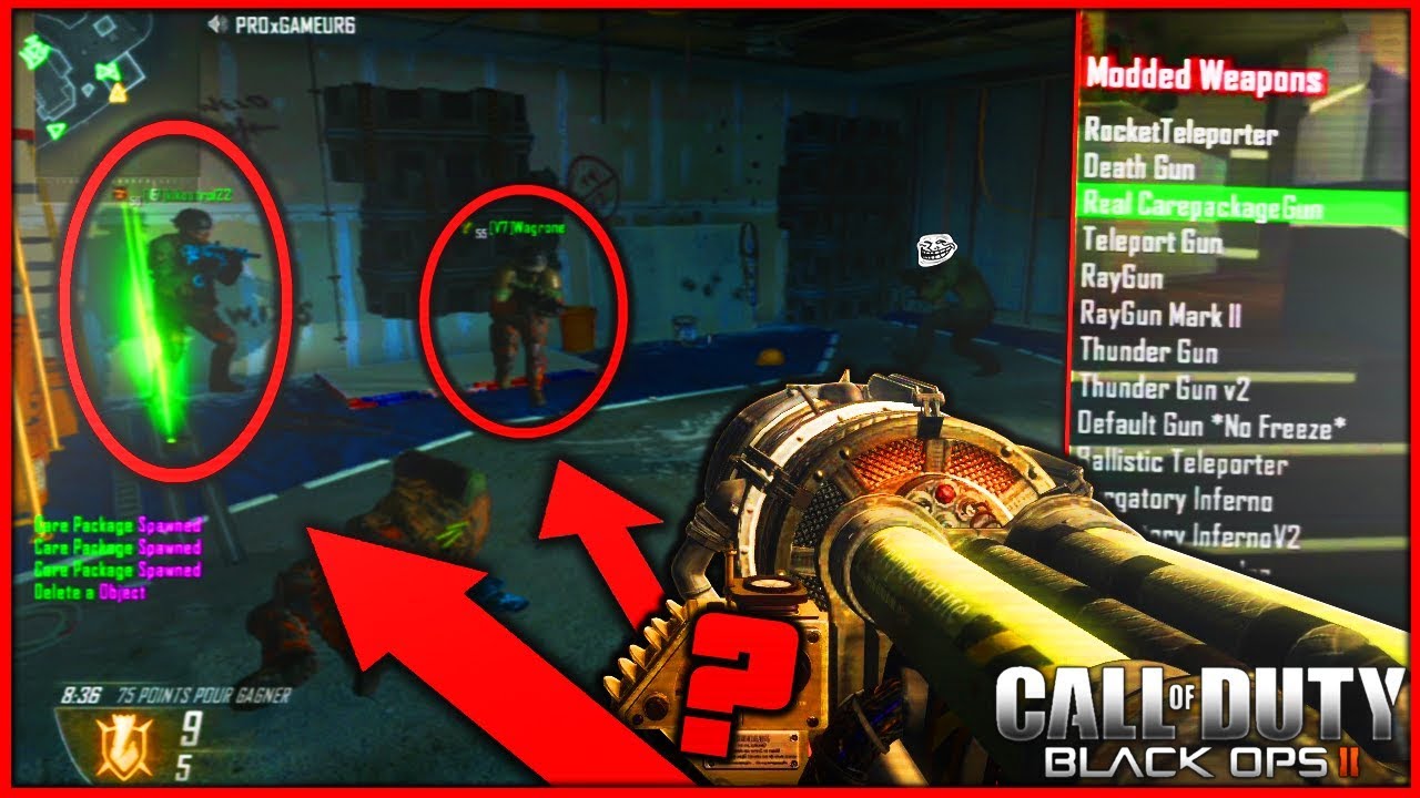 TROLLER DES CHEATERS en INVISIBLE et les PIÉGER AVEC le MOD MENU BO2 ...