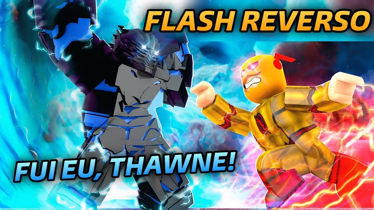 Jogando com o FLASH REVERSO no ROBLOX! - YouTube