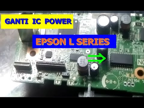 CARA MENGGANTI IC POWER EPSON L 360 - YouTube
