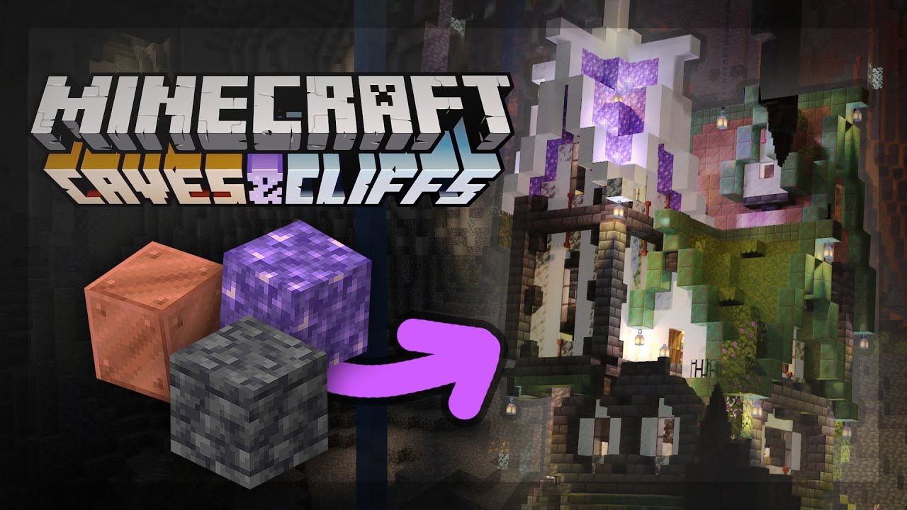 I Built a House in Minecraft Using Only 1.17 Blocks - YouTube