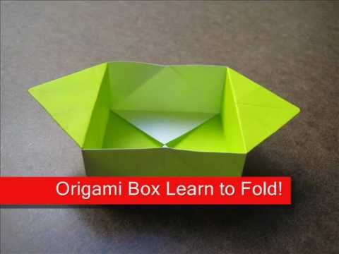 How to Make a Simple Origami Foldable Box - YouTube