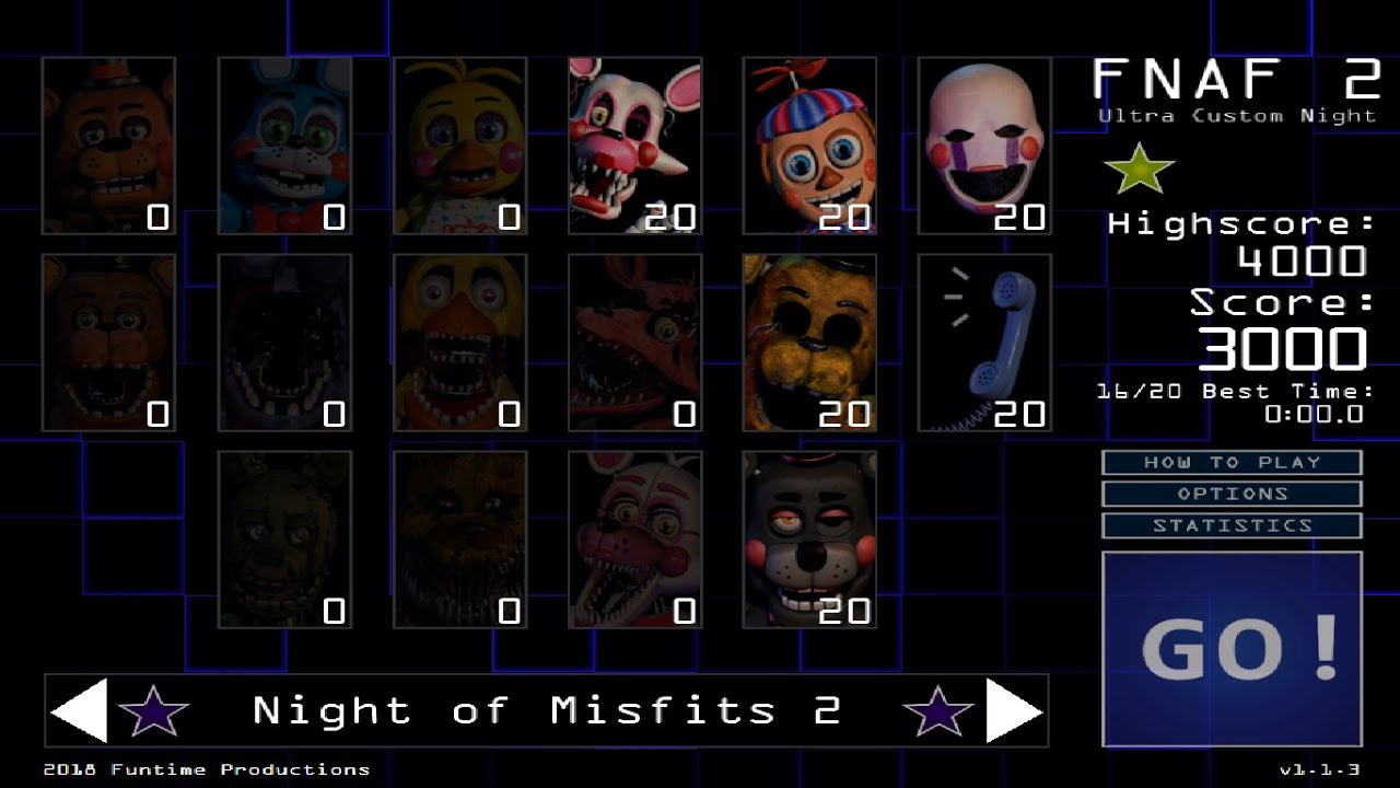 Night of Misfits 2 - Five Nights at Freddy's 2 Ultra Custom Night - YouTube