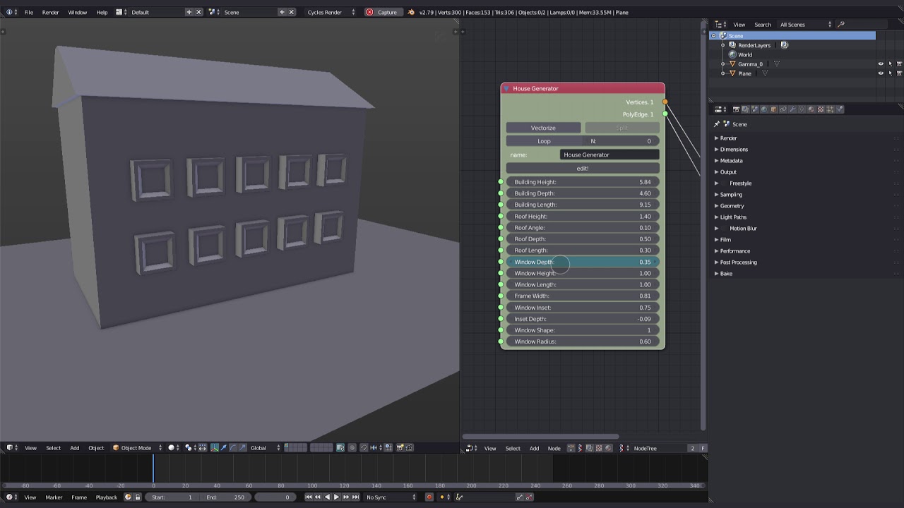 House Generator in Blender using Sverchok - YouTube