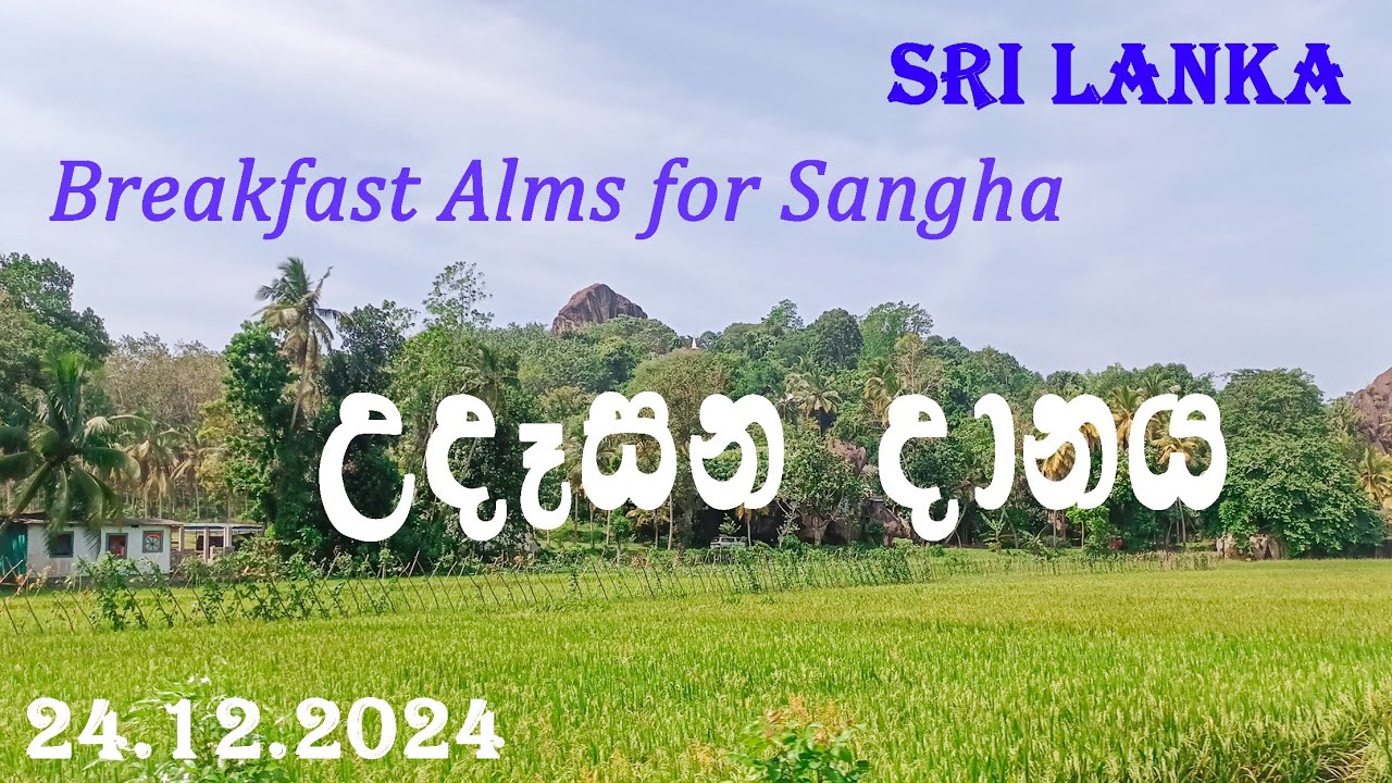 හීල් දානය෴. ගනේමුල්ල, 2024.12.24. Alms for Sangha, Sri Lanka. # ...
