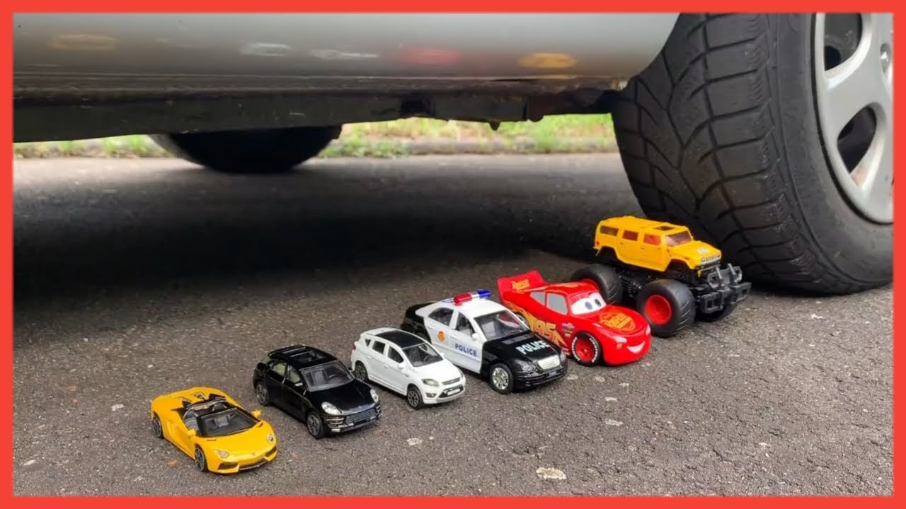 CRUSHING CRUNCHY & SOFT THINGS BY CAR! EXPERIMENT: CARS AND TOYS VS CAR ...