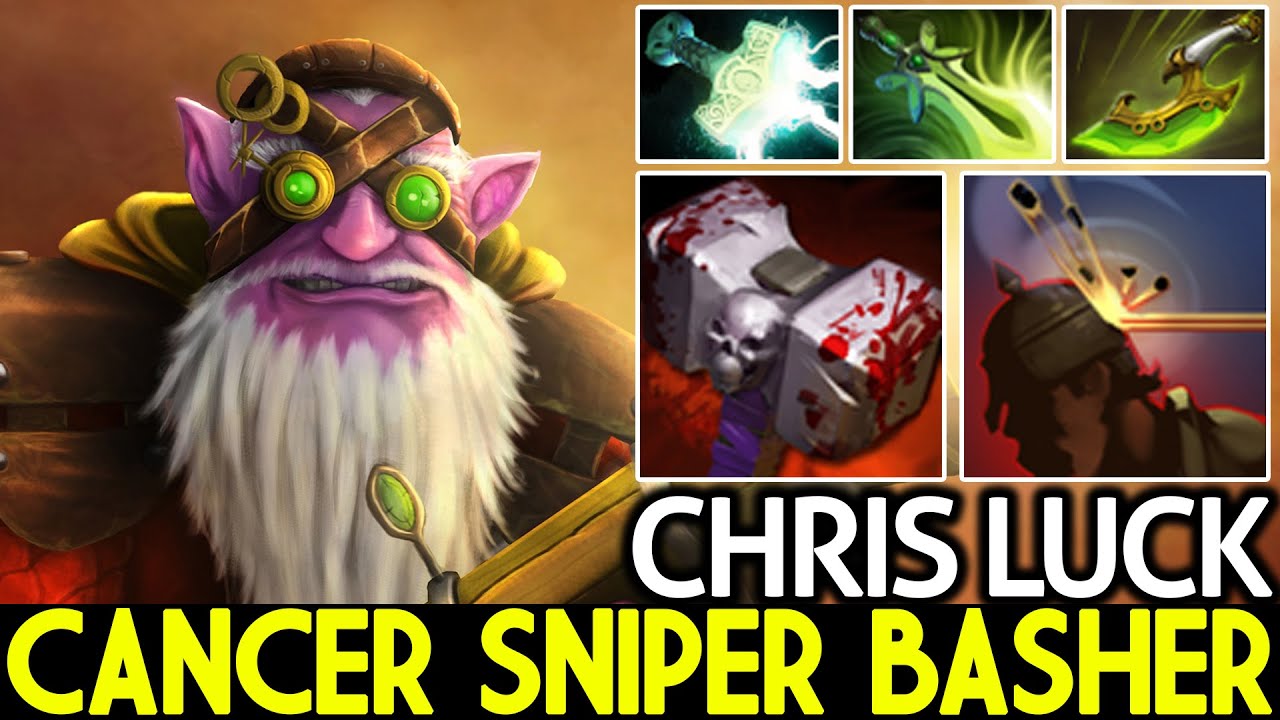 CHRIS LUCK [Sniper] Cancer Sniper Basher Shows Its Crazy Power Dota 2 ...