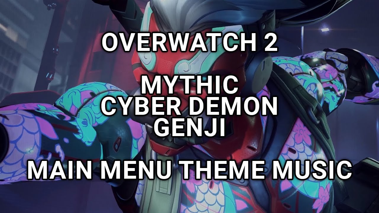 Overwatch 2 Season 1 - Mythic Cyber Demon Genji Main Menu Title Screen ...