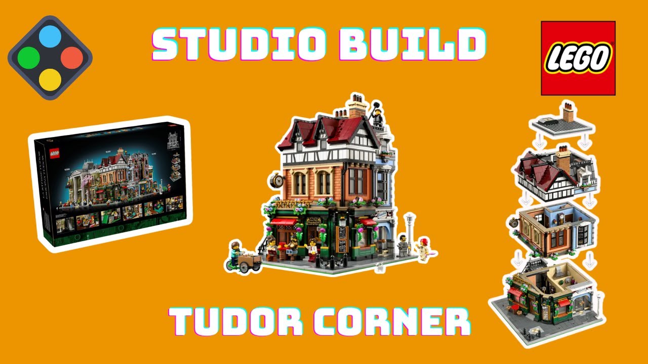 LEGO TUDOR CORNER studio build - YouTube