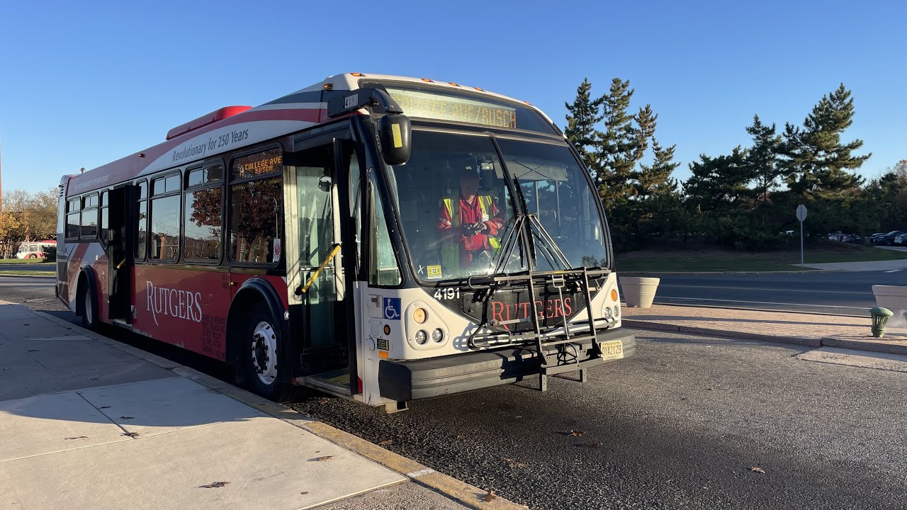 Rutgers Bus 4191 - 2011 Eldorado Axess BRT Morning Ride Along - Route A ...