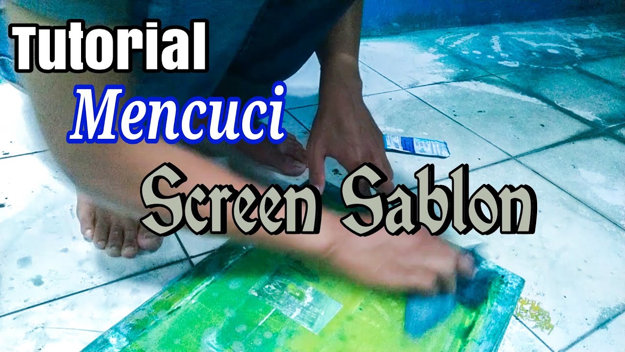 Tutorial Mencuci Screen Sablon - YouTube