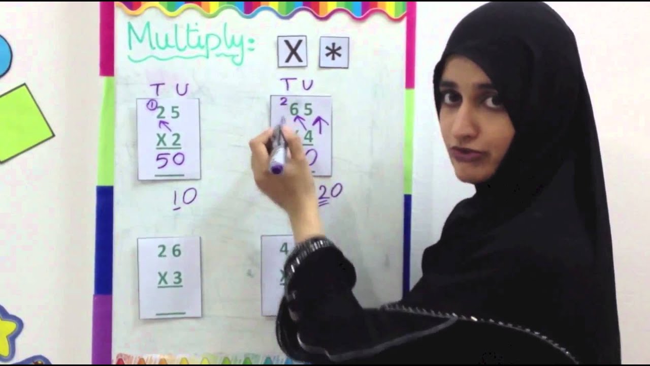 (Urdu) Mathematics - Carrying in Multiplication - Video 6/6 - Groups ...