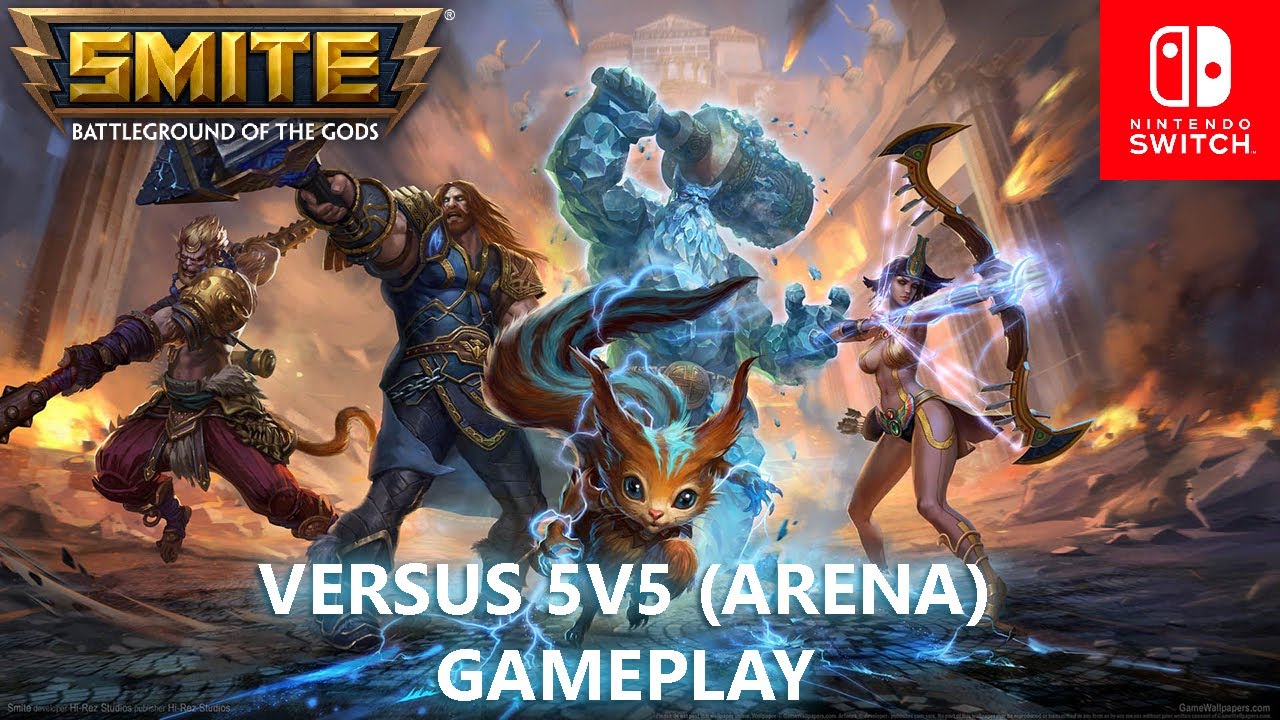 Smite Versus 5v5 (Arena) Gameplay | Nintendo Switch - YouTube