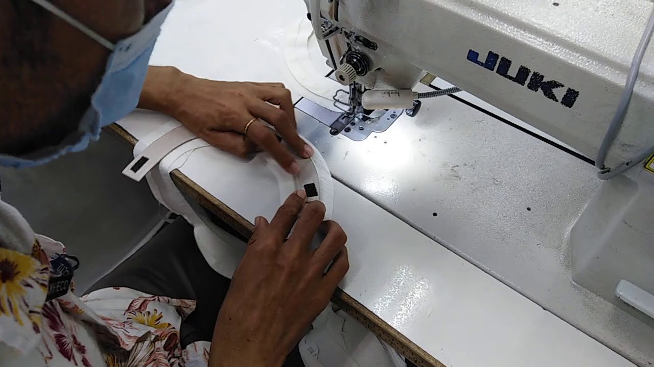 Band collar make with pattern at Bangladesh garments industry - YouTube