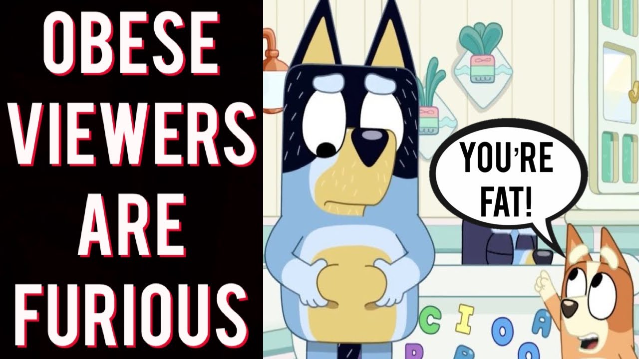 Overweight adults get kids show Bluey CENSORED! Furious cartoon dog ...