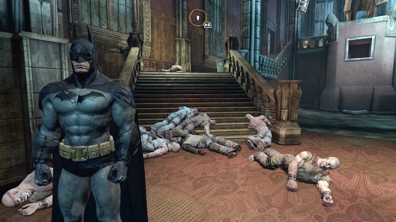 BATMAN: ARKHAM ASYLUM - Gameplay 9 - La mansión Arkham - YouTube