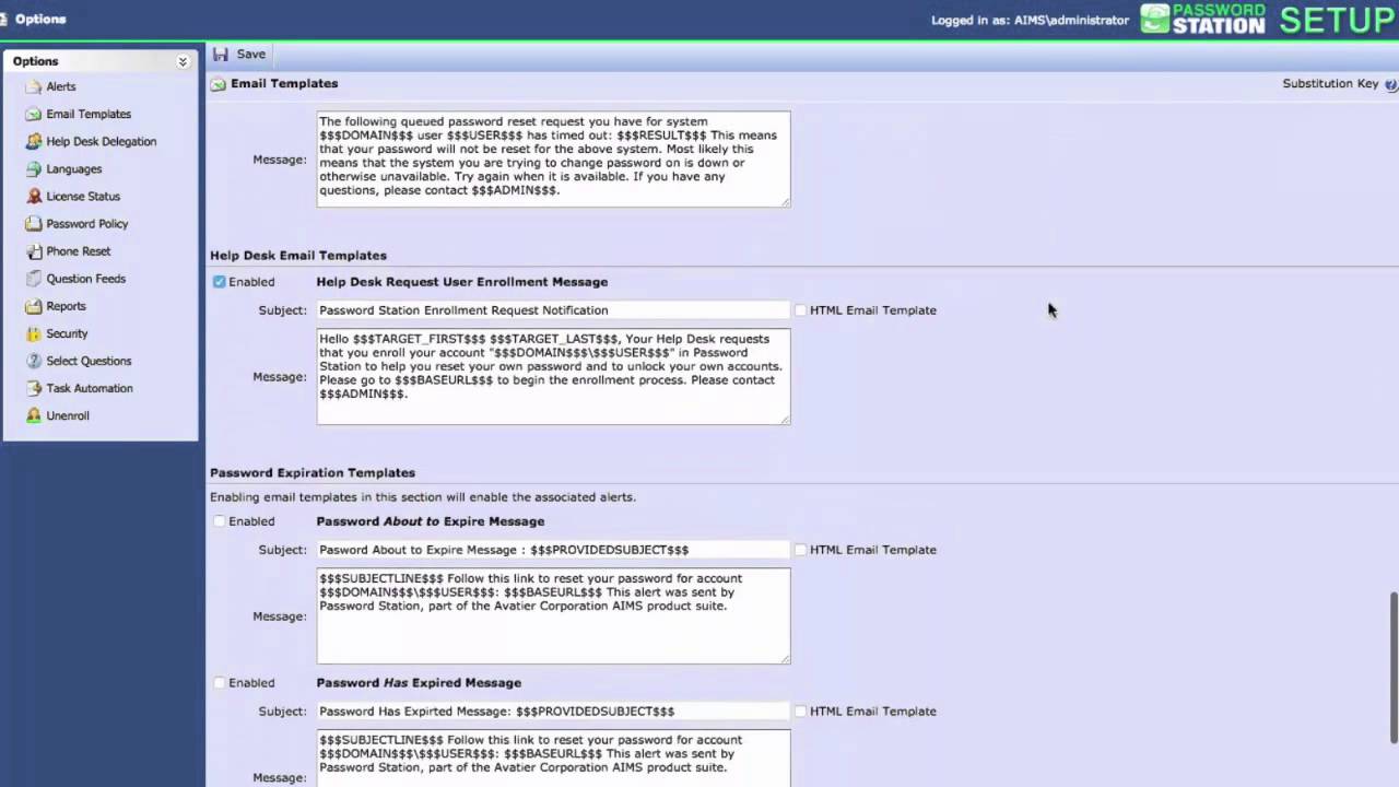 Password Station Email Templates and Password Expiration Templates ...