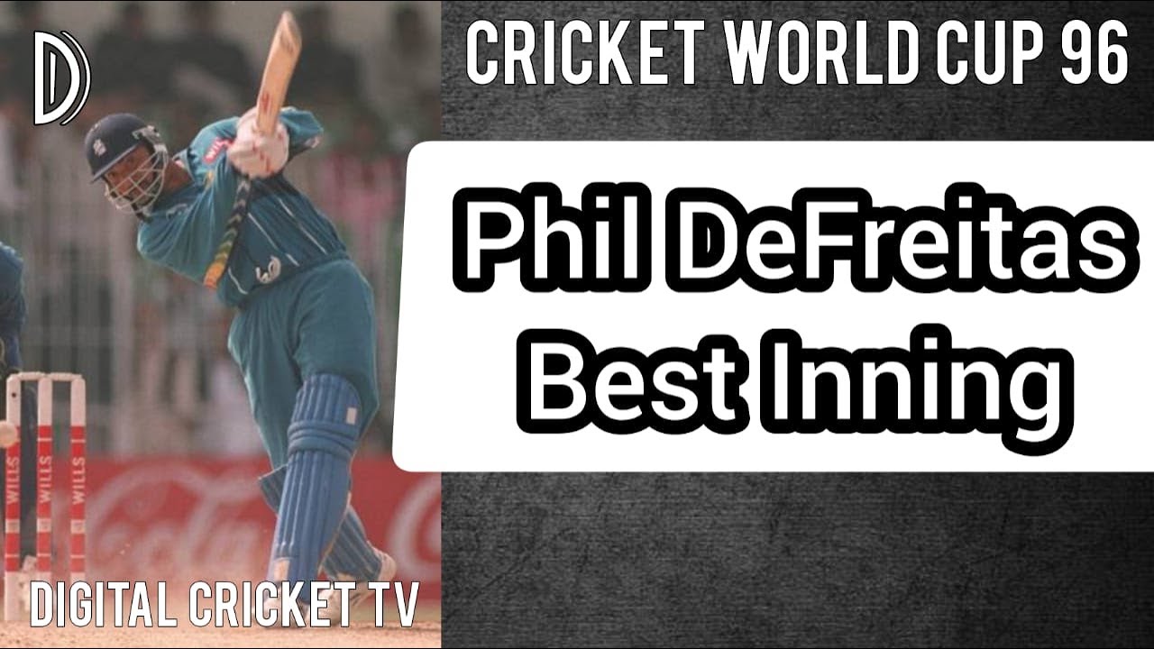 Phil DeFreitas Best Inning / Cricket World Cup 96 / ENGLAND vs SRI ...