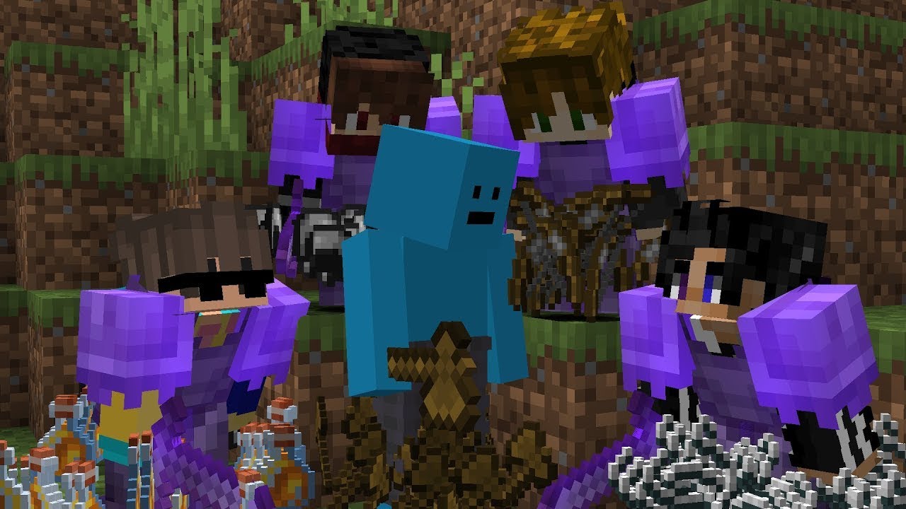 NotBolt - Minecraft RIC VS 4 Netherite Hunters - YouTube