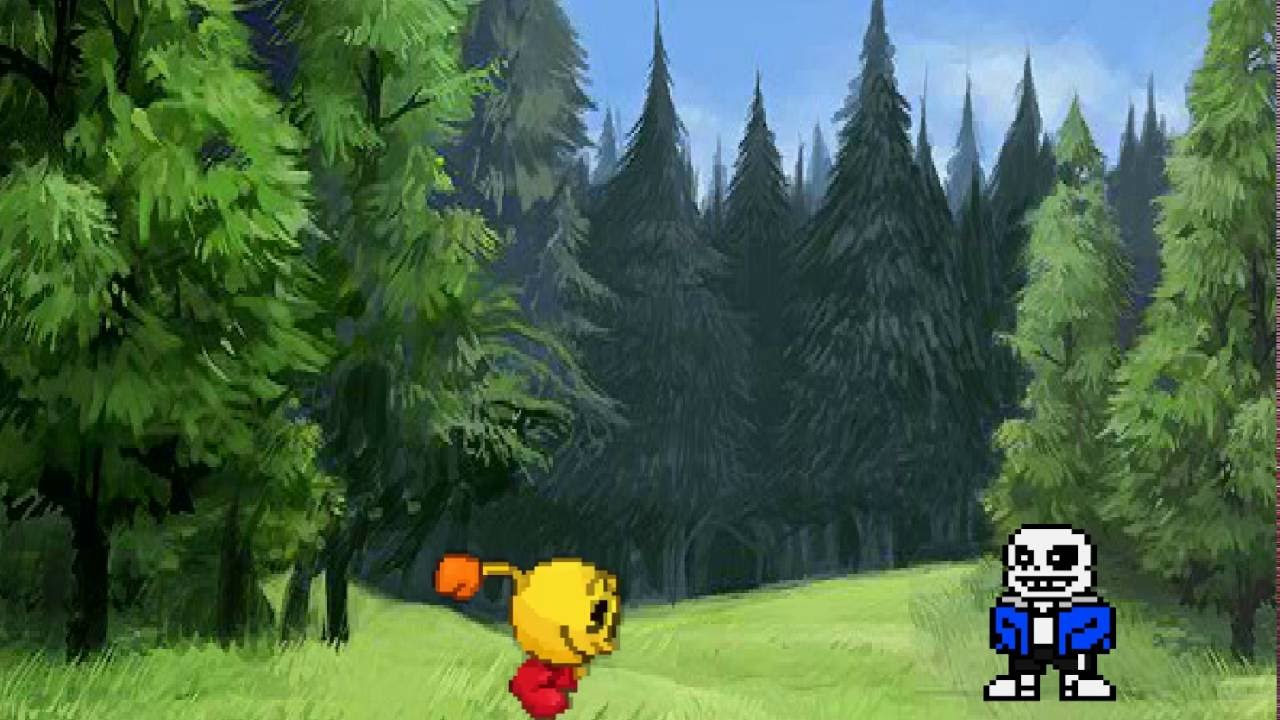 Pacman vs Sans sprite animation - YouTube