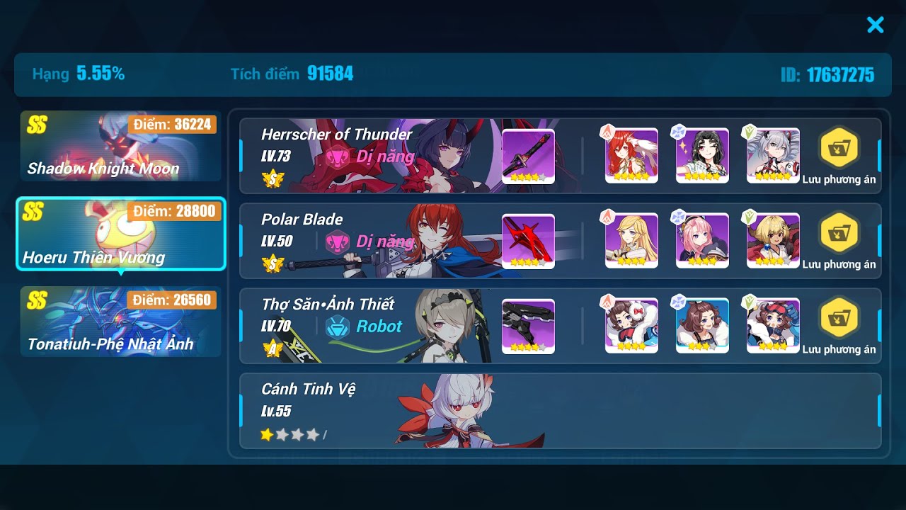 honkai impact 3 (high area MA):shadow knight moon(35008),Hoeru(28800 ...