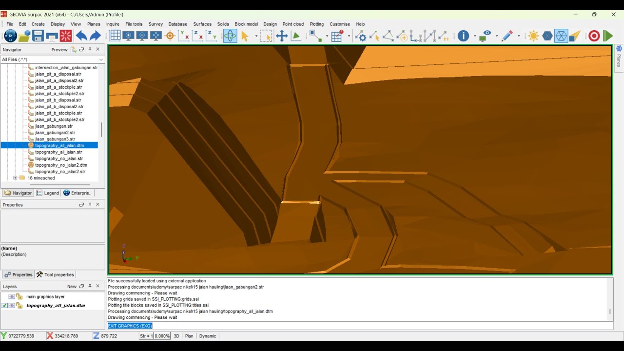Tutorial Membuat Design Jalan Hauling Tambang Nikel Surpac - YouTube