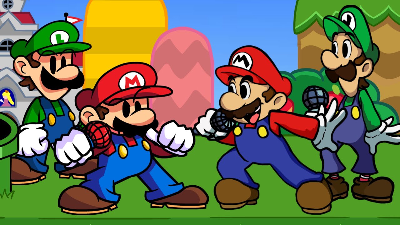 FNF Target but it's Mario (Rebooted) and Mario (Funkin Frenzy) - YouTube