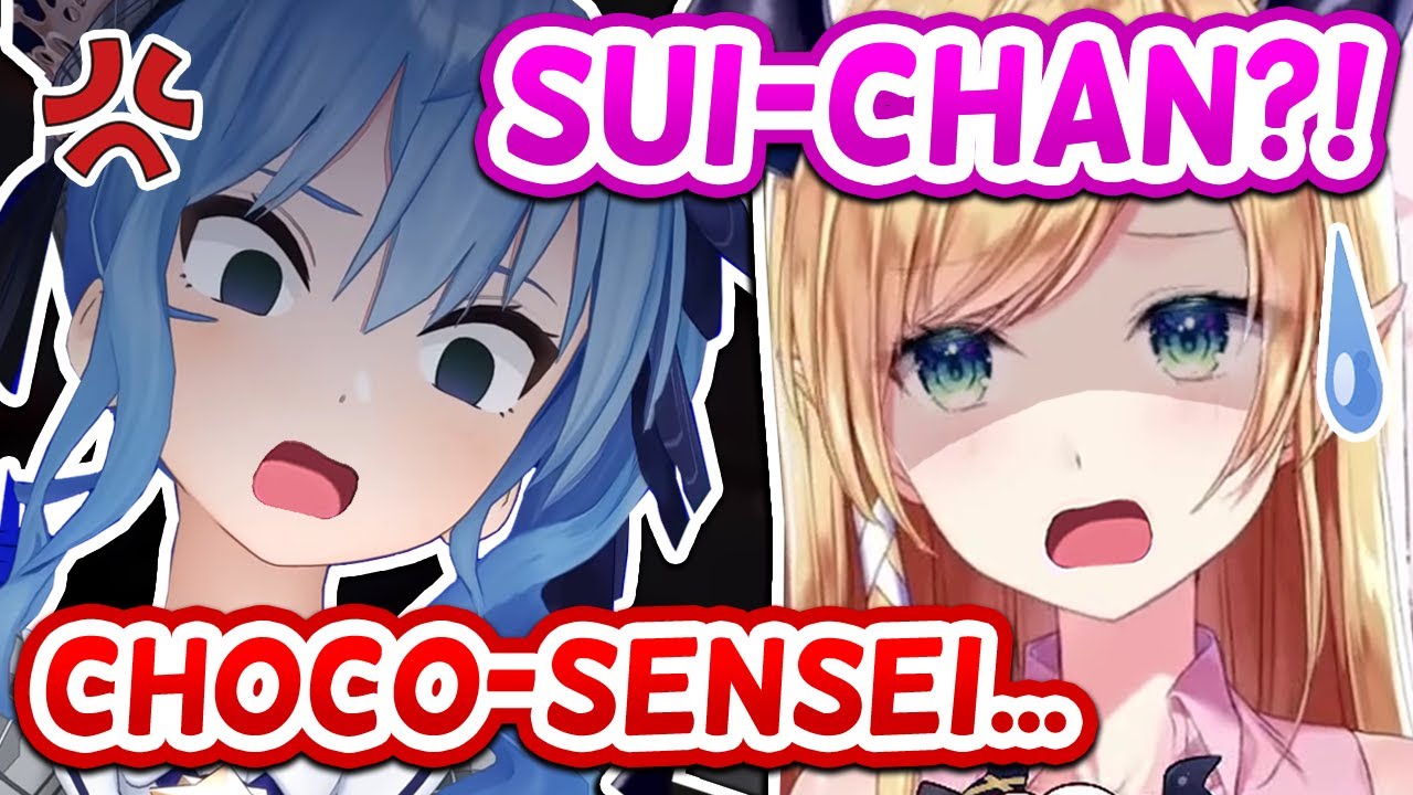 Choco-sensei Suffers The Wrath Of An ANGRY Suisei... - YouTube