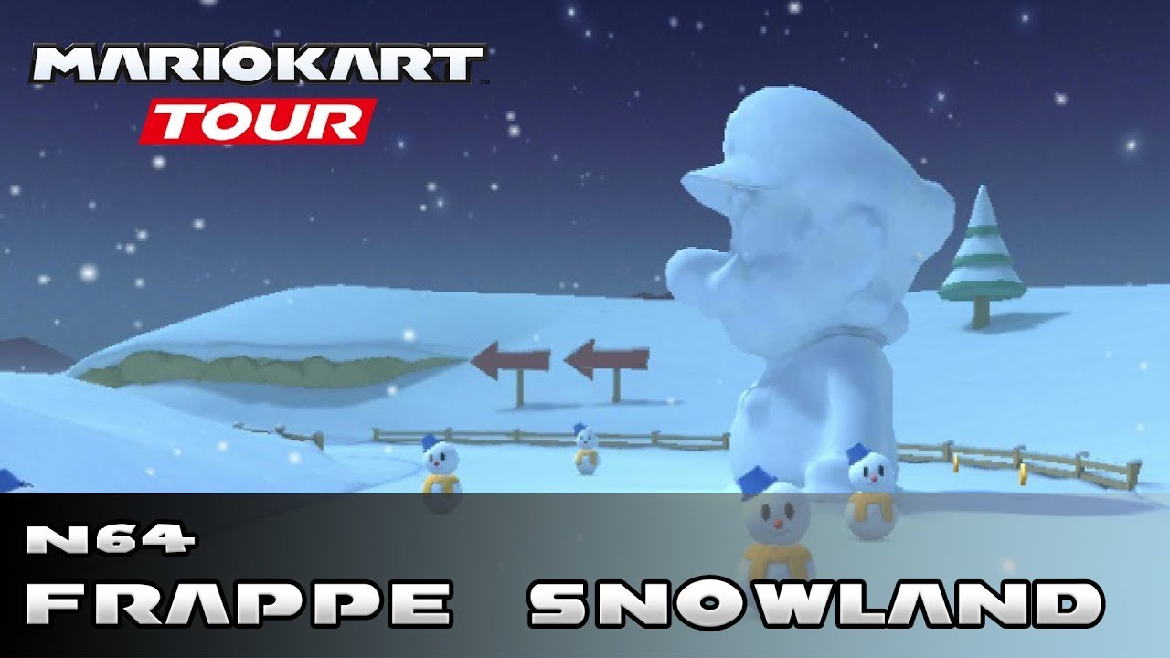Mario Kart Tour - N64 Frappe Snowland (All Variants) - YouTube