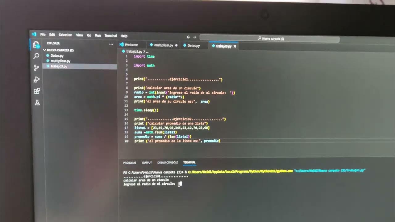 tarea 3 python - YouTube