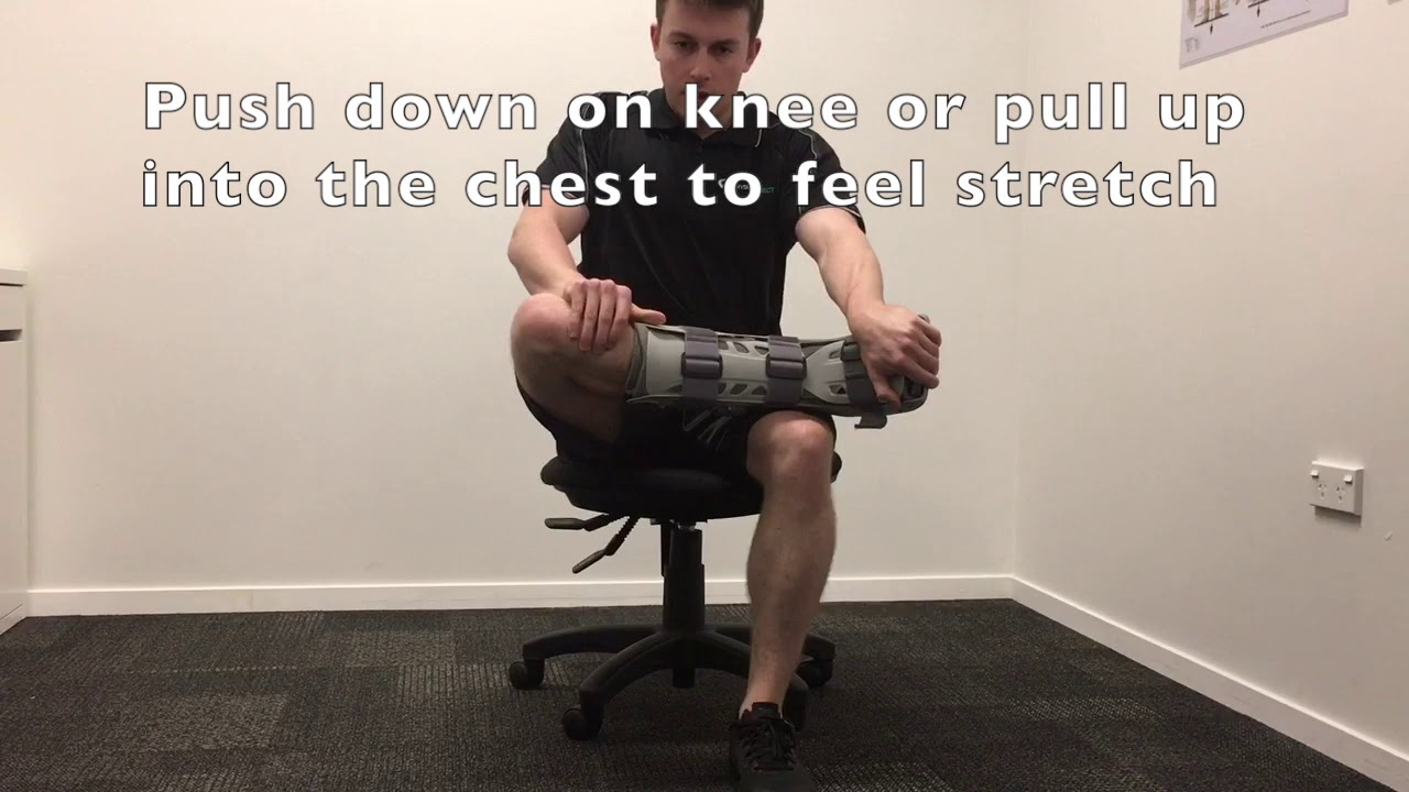 Seated Hip External Rotation Stretch - YouTube