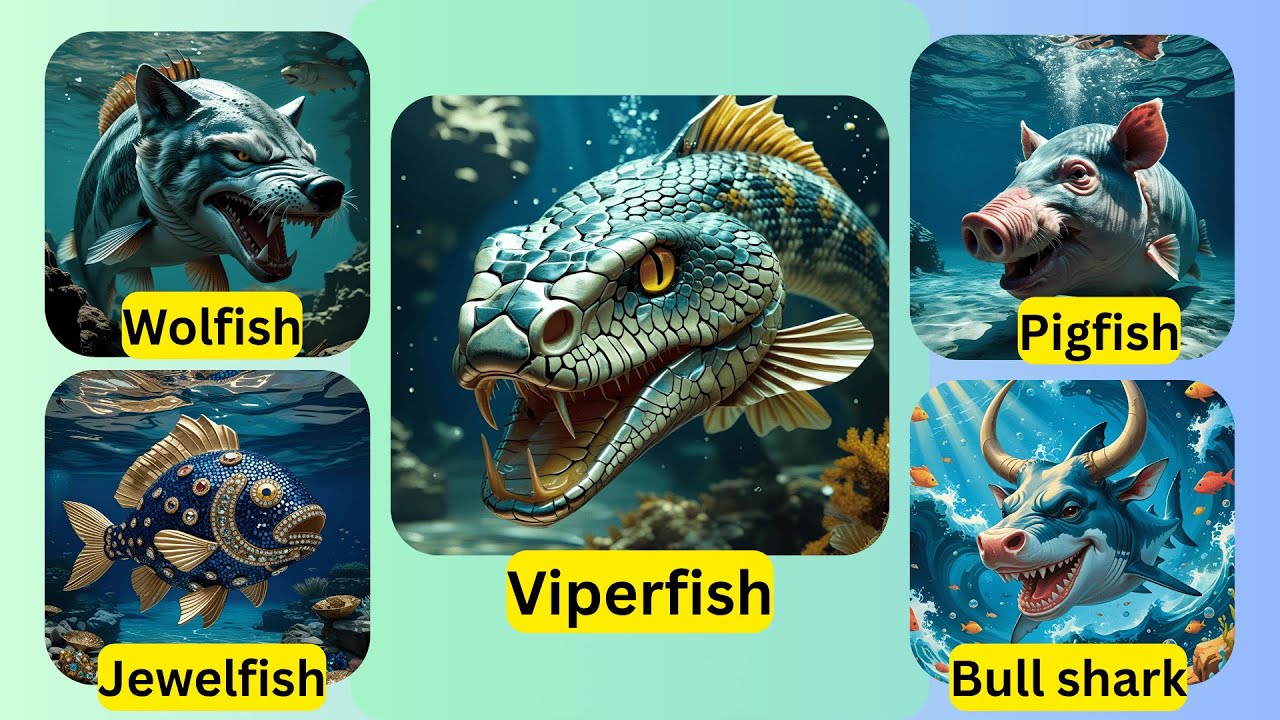 60+ Literal vs Reality English Compound Words | Fish Names # ...