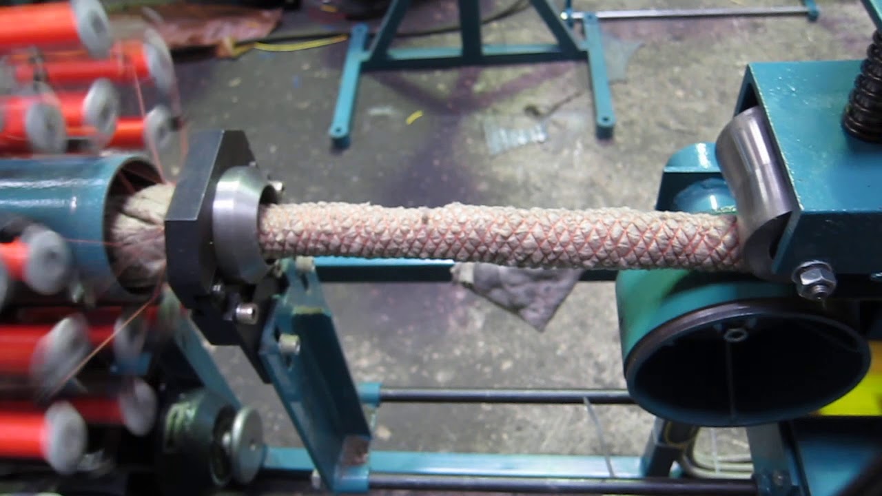 MOT 16-1-80 for overbraiding basalt fiber (машина для оплетения ...