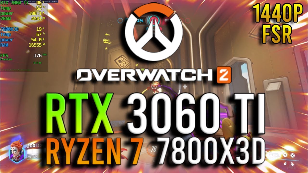 Overwatch 2 | RTX 3060 Ti + Ryzen 7 7800X3D | 1440p Low vs Maximum ...