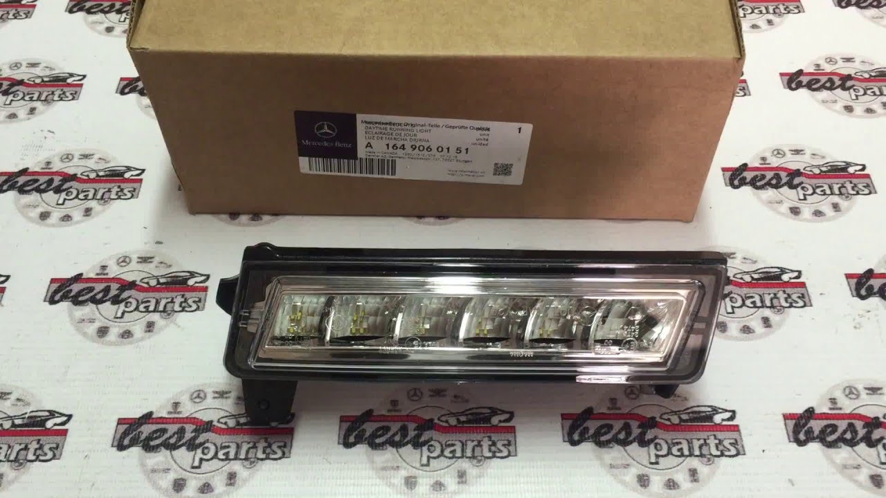 A1649060151 Фара противотуманная передняя левая диодная Mercedes ML ...