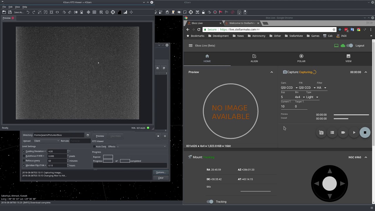 Ekos Live Real-Time Web App for Ekos - YouTube