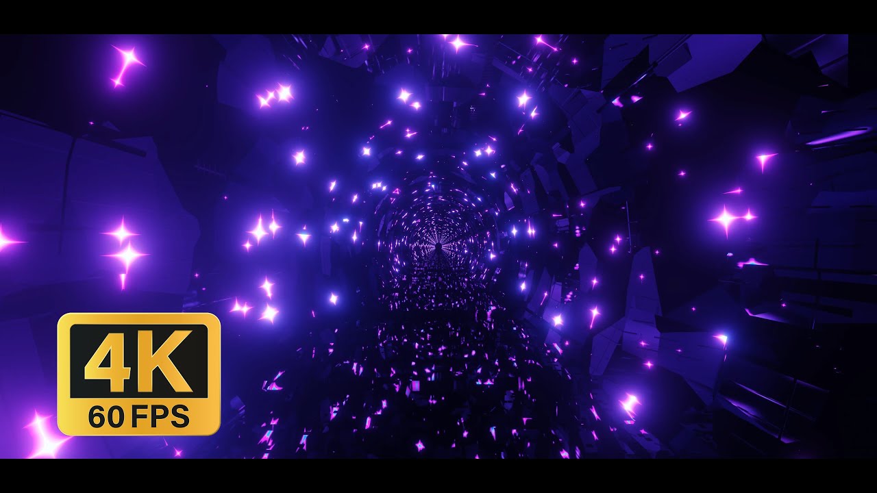 Magic fantasy neon tunnel with pink neon lights - YouTube