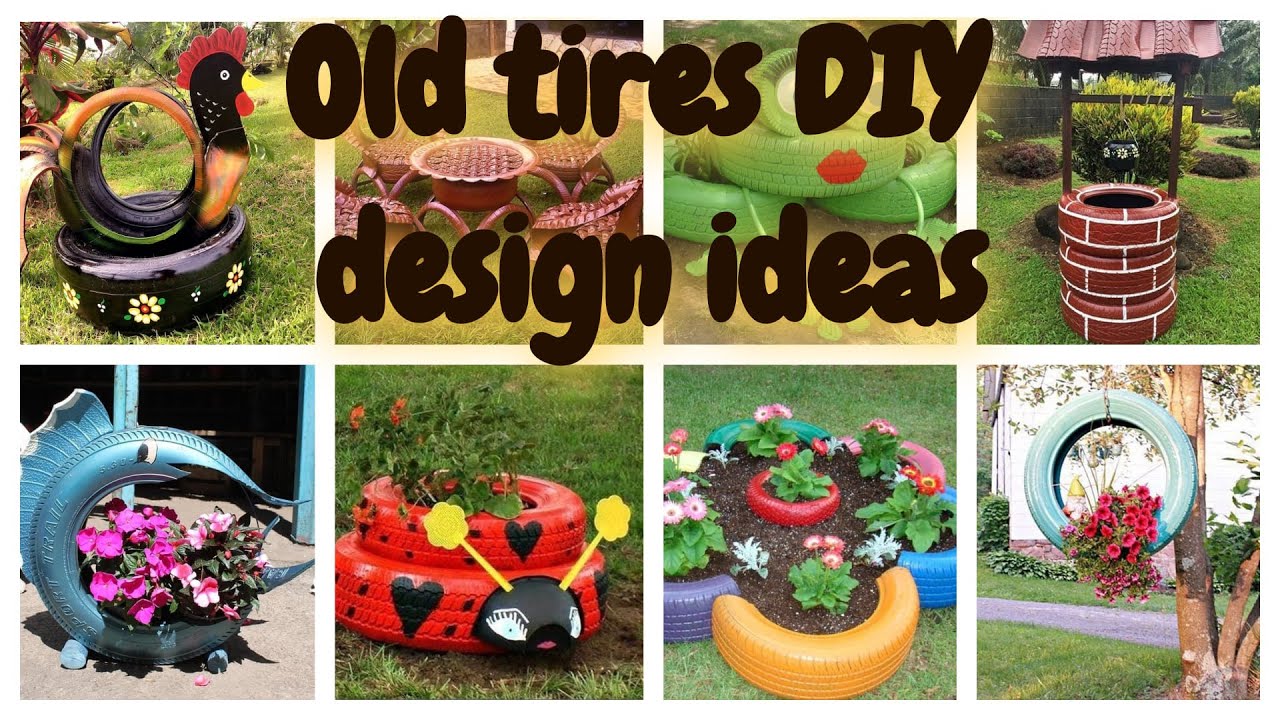 Old tires DIY | Design Ideas - YouTube