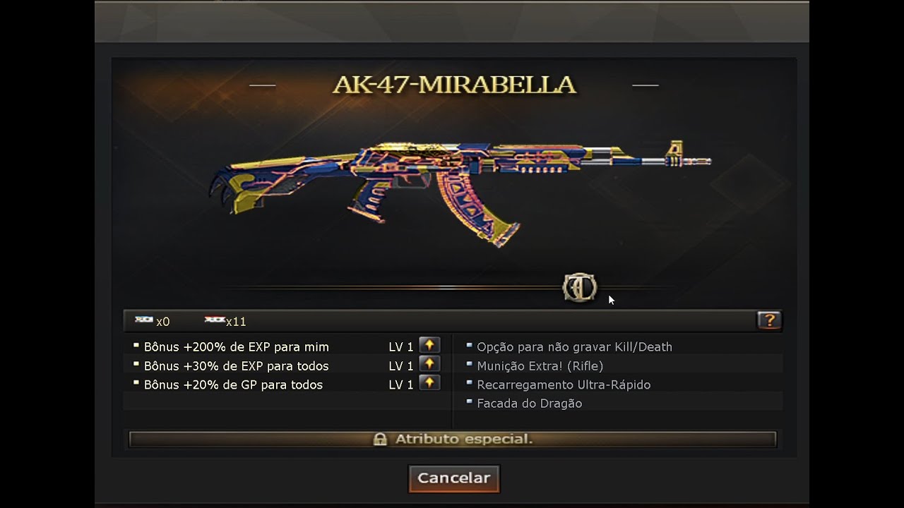 CROSSFIRE - AK MIRABELLA, a nova arma VIP do CF - YouTube